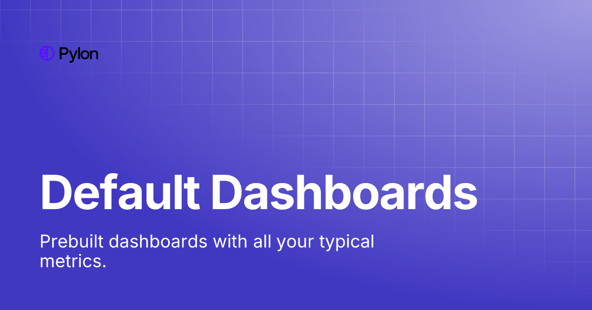 Default Dashboards | Pylon