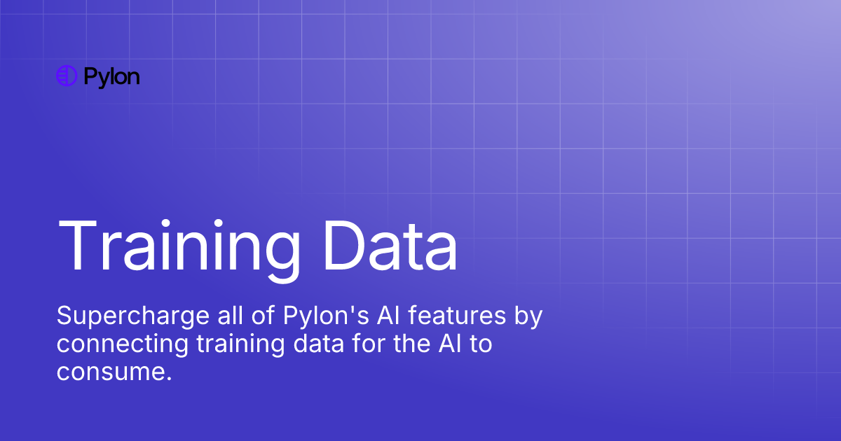Training Data | Pylon