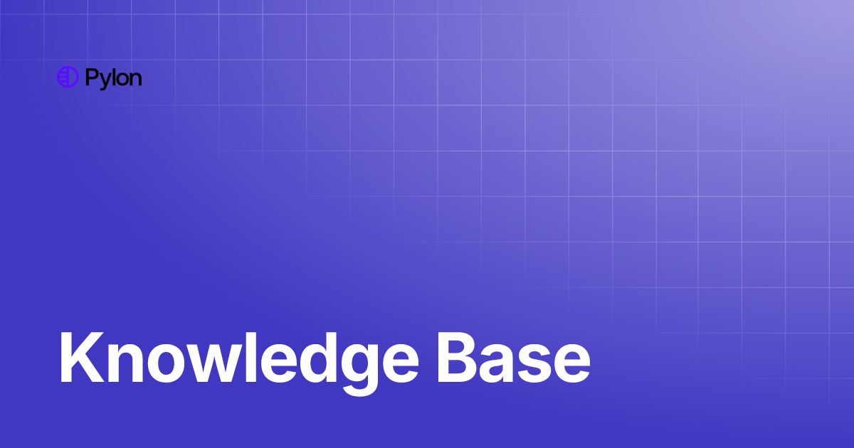 Knowledge Base | Pylon