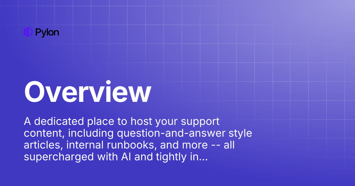 Overview | Pylon